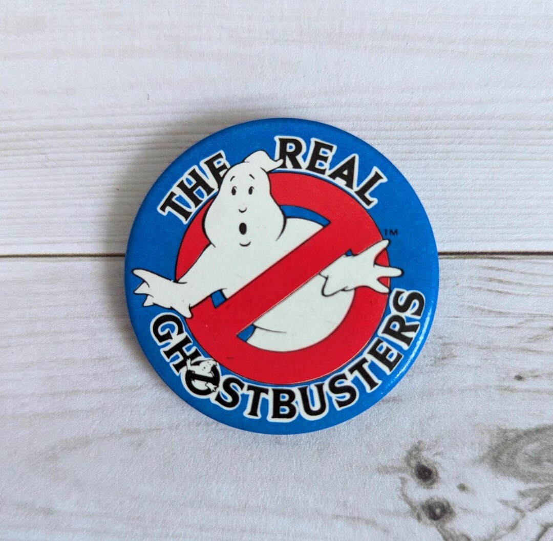Vintage the Real Ghostbusters Pin Badge 80s 90s | 38 Mm Nostalgic Badge ...