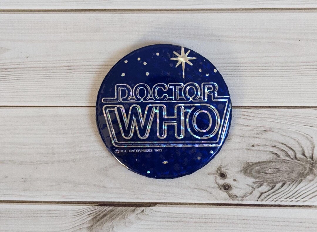 Vintage Dr Who Pin Badge 1983 | 54 Mm Nostalgic Reto TV Badge Perfect ...
