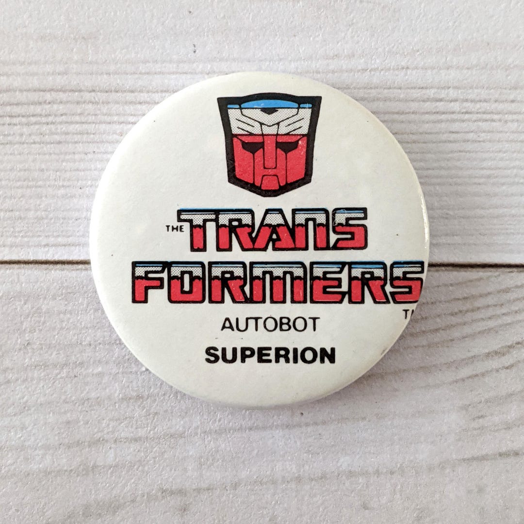 Vintage Transformers Autobot Superion Pin Badge | Nostalgic Badge ...