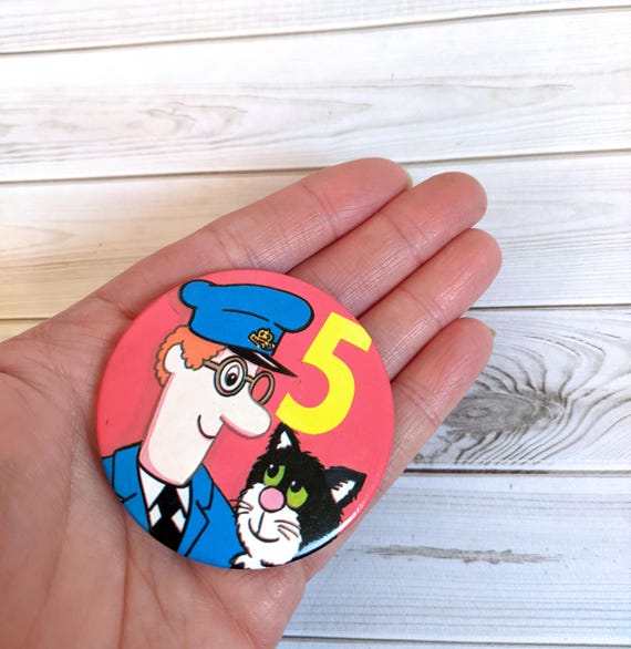 Vintage Postman Pat 5th Birthday Character Pin Badge … - Gem