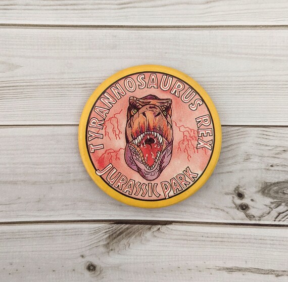 Vintage Jurassic Park Tyrannosaurus Rex Pin Badge 55 … - Gem