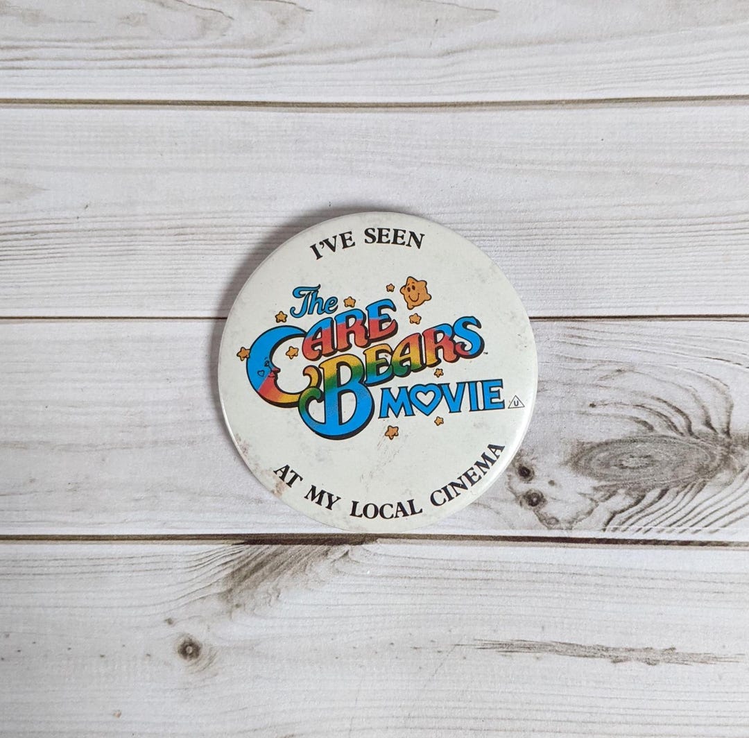 Vintage I've Seen the Care Bears Movier Pin Badge 80s 55mm | Nostalgic ...