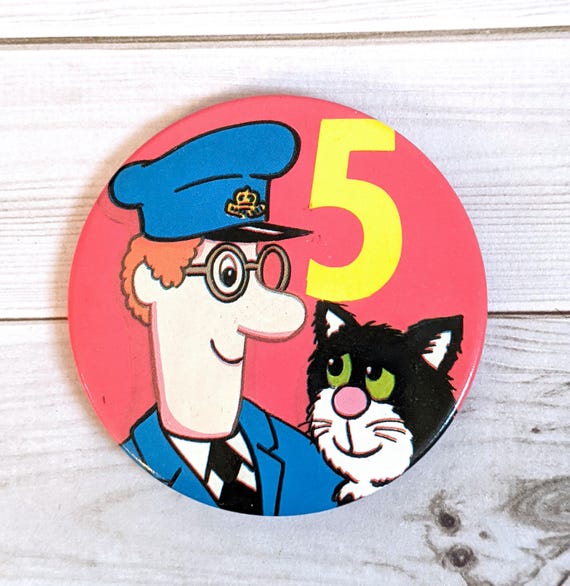 Vintage Postman Pat 5th Birthday Character Pin Badge … - Gem