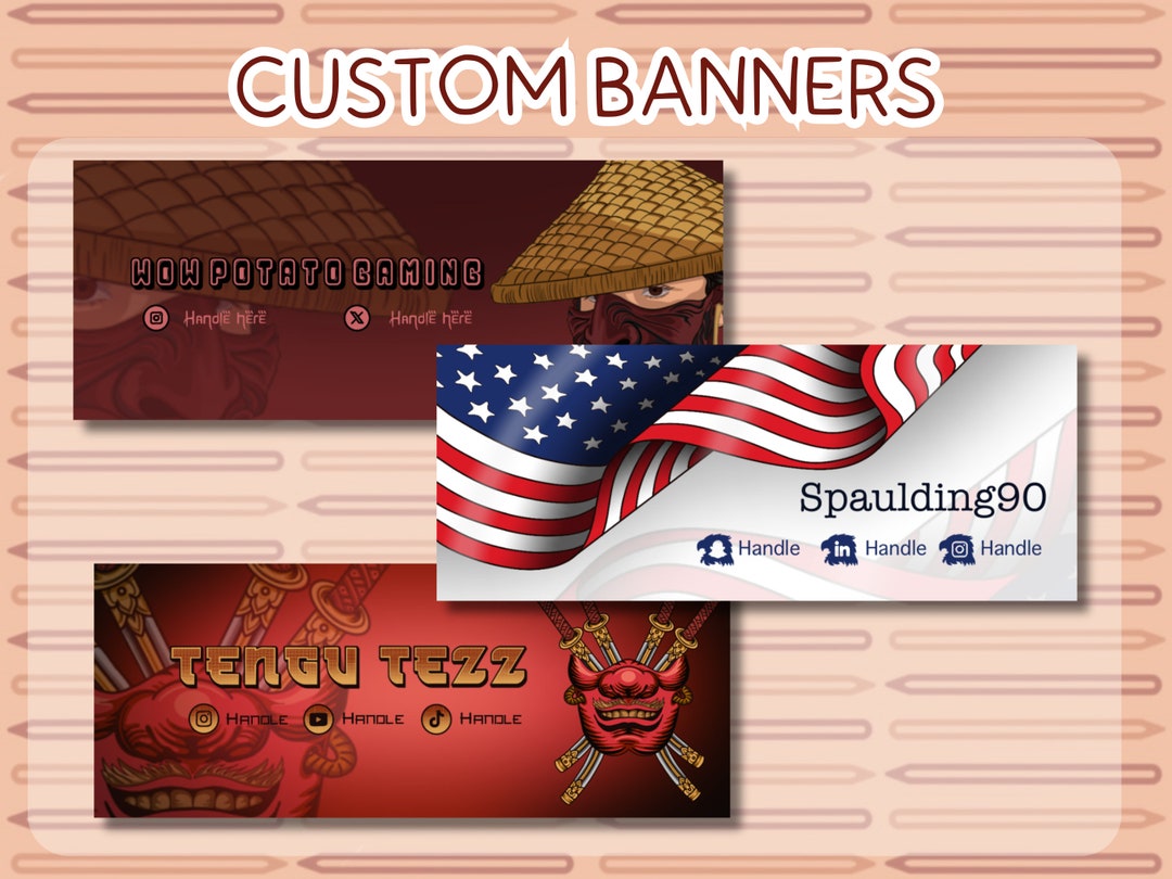 Custom Twitch Banner, Twitch Banner, Banner Design, High Resolution ...