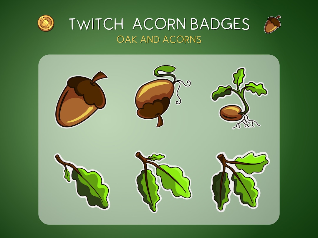 Acorn Emotes,cute Twitch Emote,cozy Twitch Emote,cozy Emotes ...