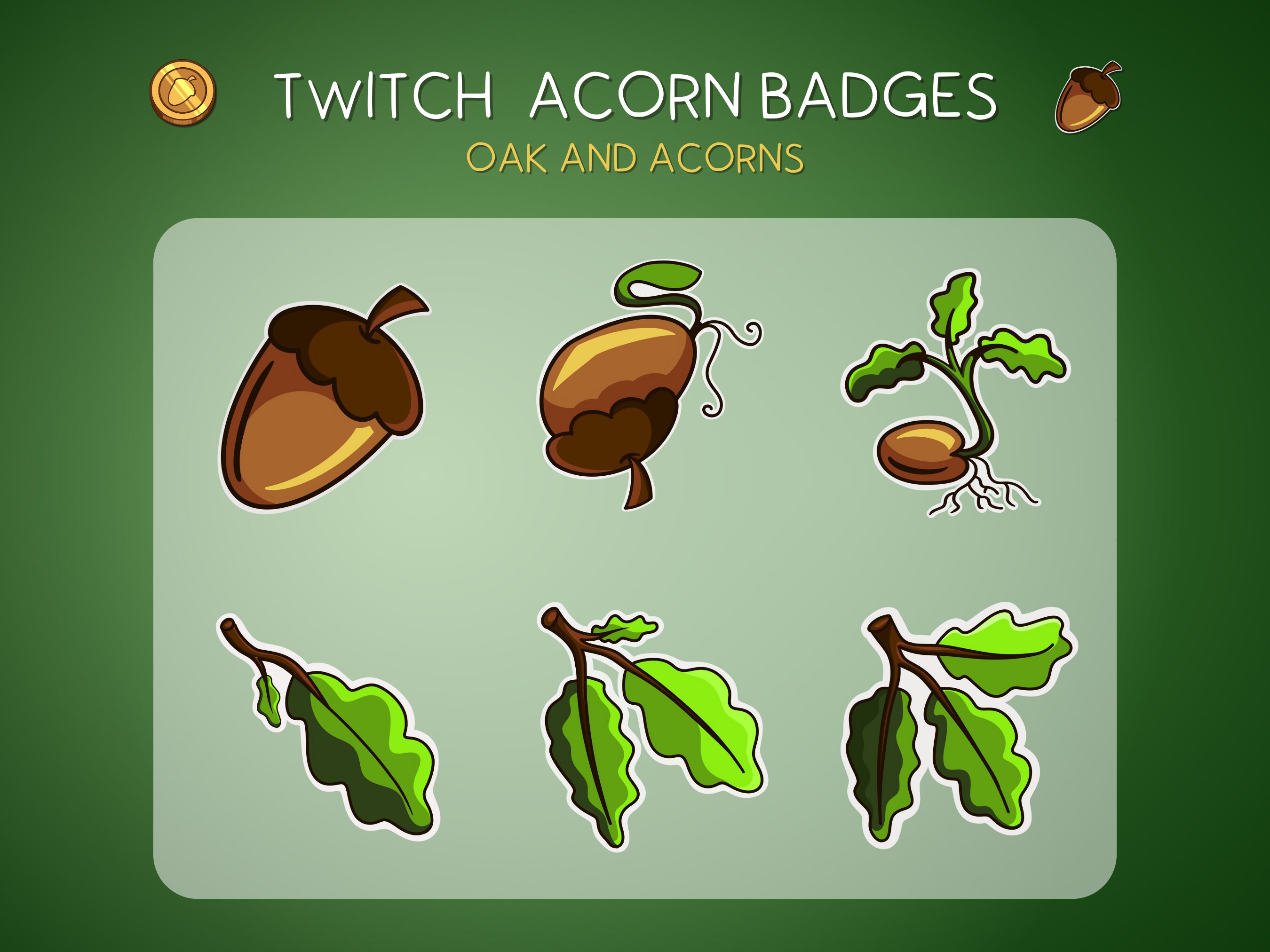 Acorn Emotes,cute Twitch Emote,cozy Twitch Emote,cozy Emotes ...