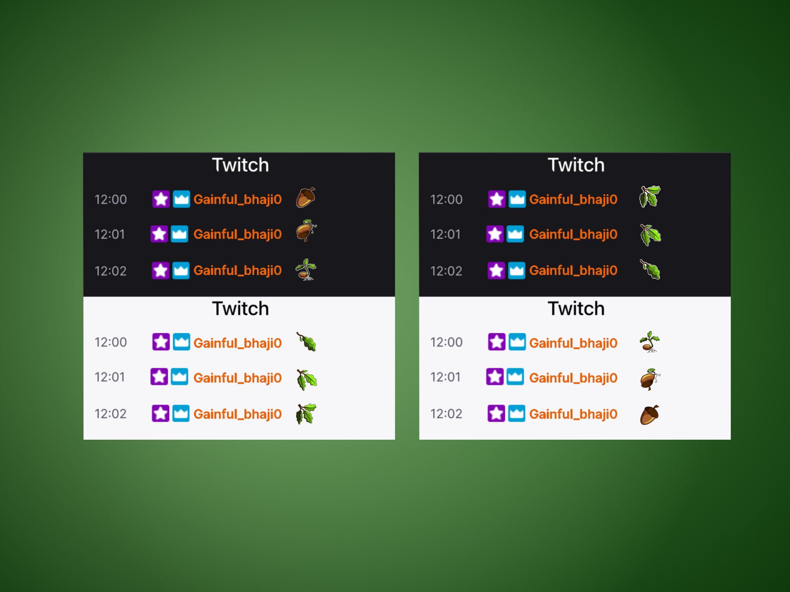 Acorn Emotes,cute Twitch Emote,cozy Twitch Emote,cozy Emotes ...