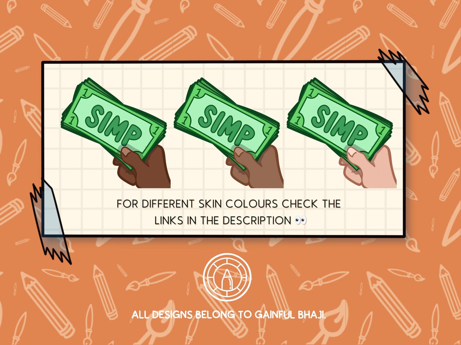 Simp Bucks Animated Emote, Twitch/discord Money Sticker - Etsy