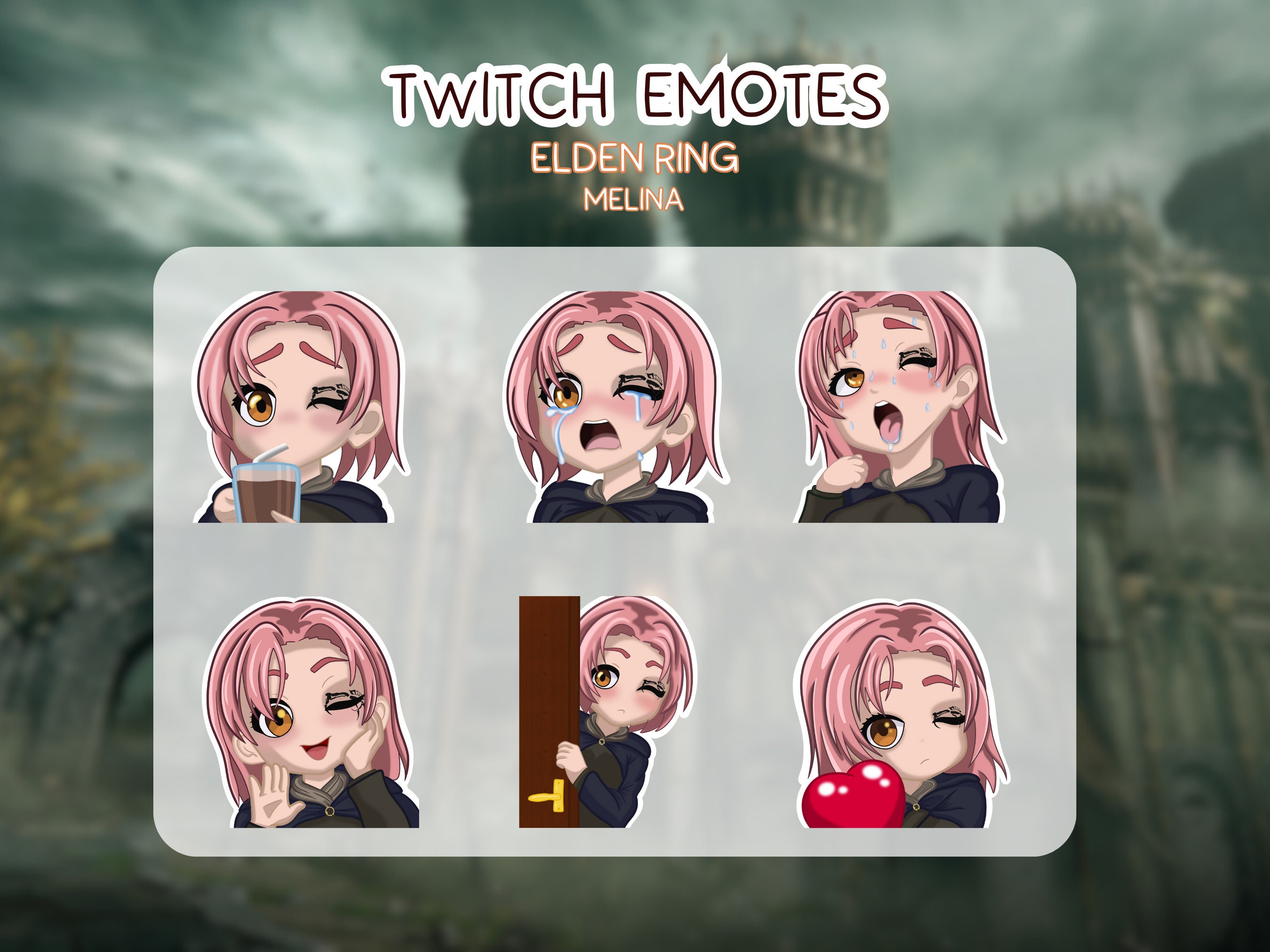 Elden Ring Twitch Emotes, Elden Ring Stream Emotes, Elden Ring Melina ...