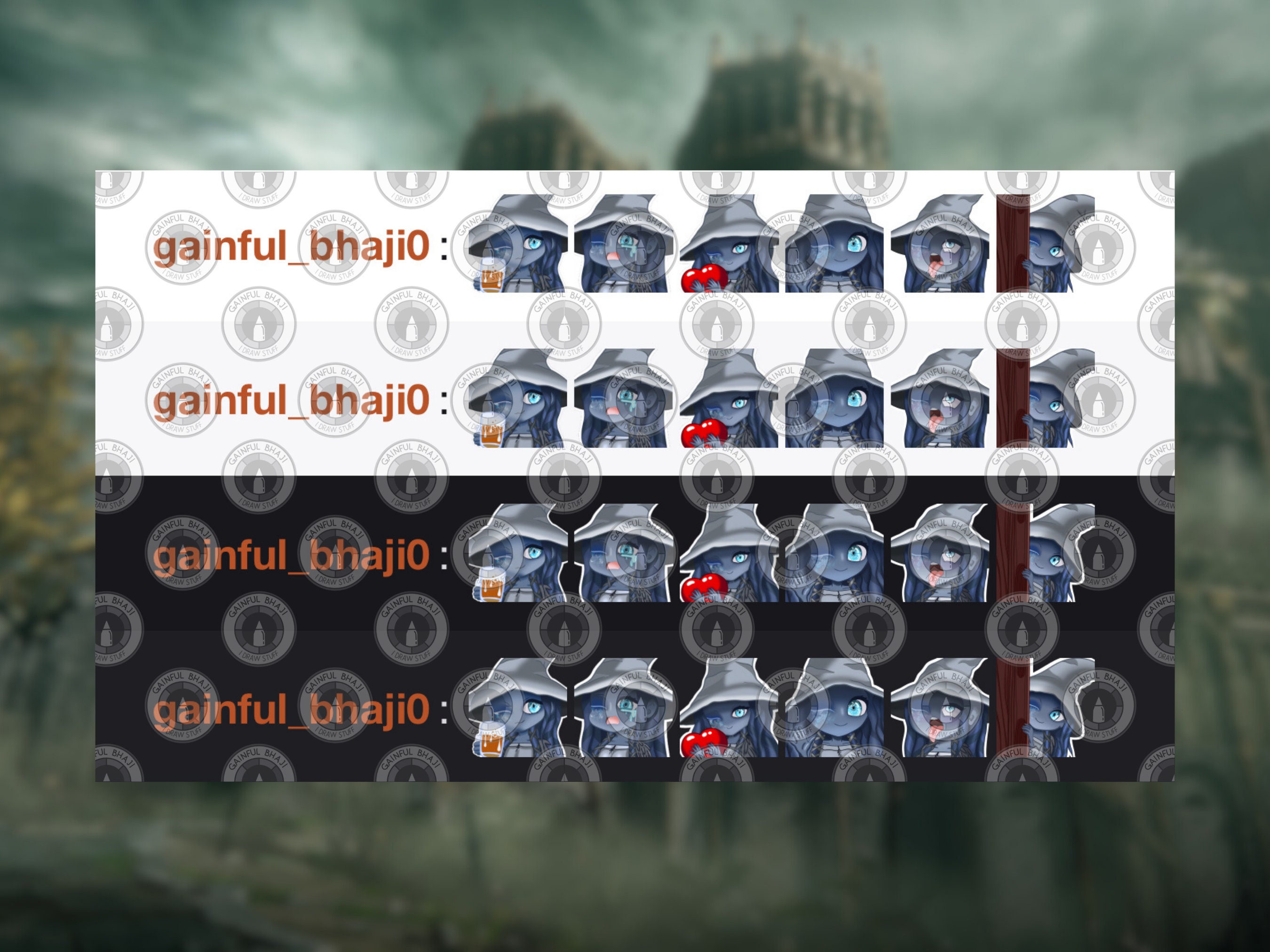 Elden Ring Twitch Emotes, Elden Ring Stream Emotes, Elden Ring Ranni ...