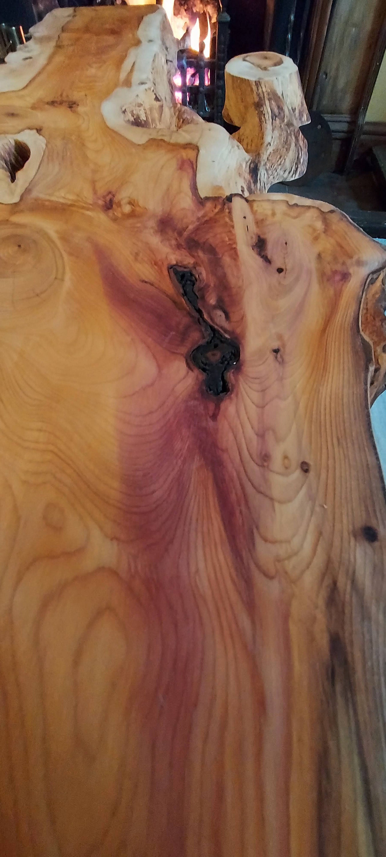 Yew Live Edge Coffee Table - Etsy