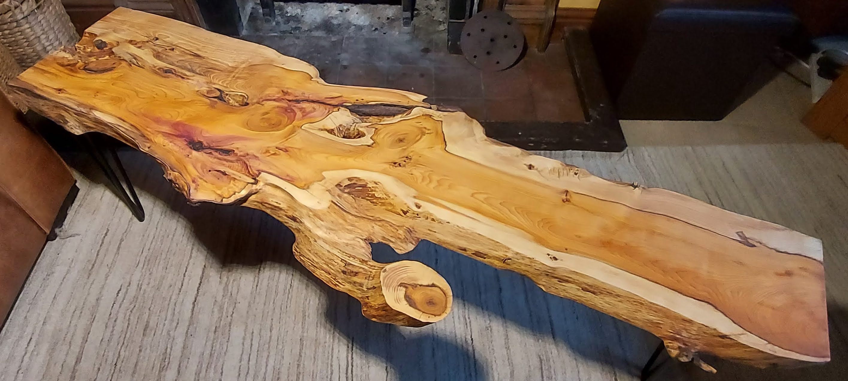 Yew Live Edge Coffee Table - Etsy