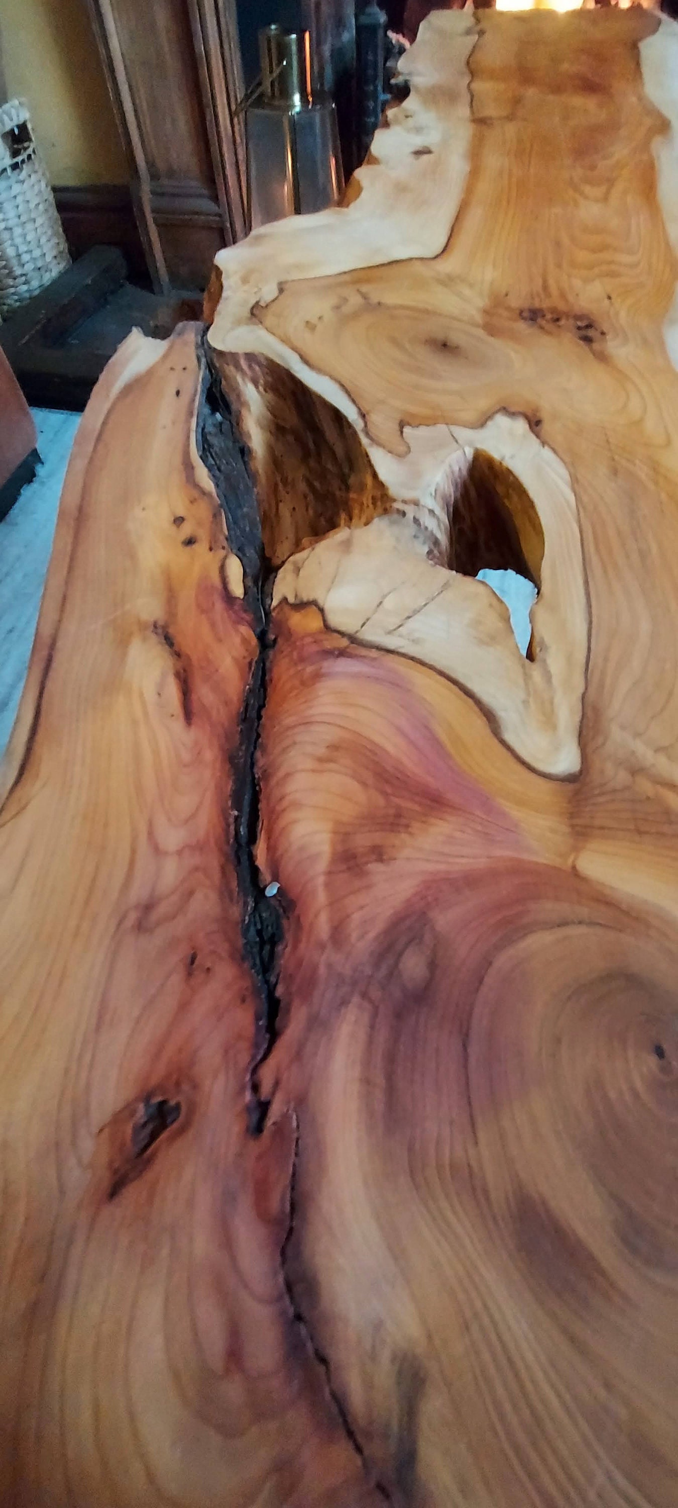 Yew Live Edge Coffee Table - Etsy