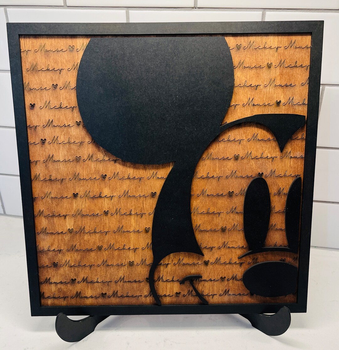 Disney-inspried Mickey Mouse Wood Sign - Etsy