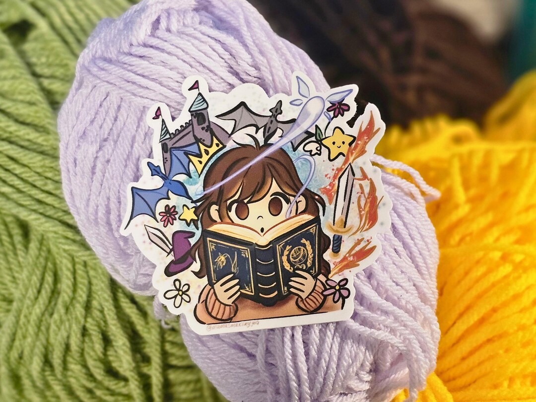 Fantasy Lover - Vinyl Bookish, Cute and Kawaii Sticker - Gift for ...