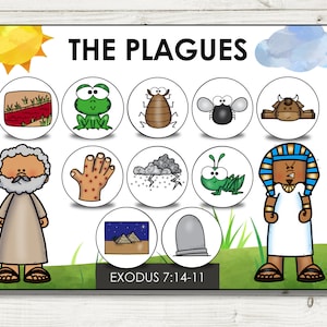 Ten Plagues of Egypt Matching Game: Bible Activity (printable PDF) - Etsy