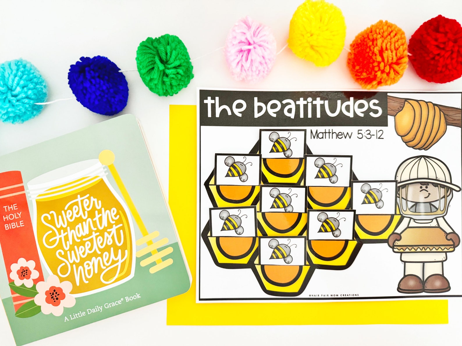 Beatitudes Bee Activity: Printable Bible Verse Game (digital Download ...