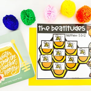 Beatitudes Bee Activity: Printable Bible Verse Game (digital Download ...