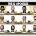 12 Disciples Bundle: Flashcards, Coloring Page, Matching Game (digital ...
