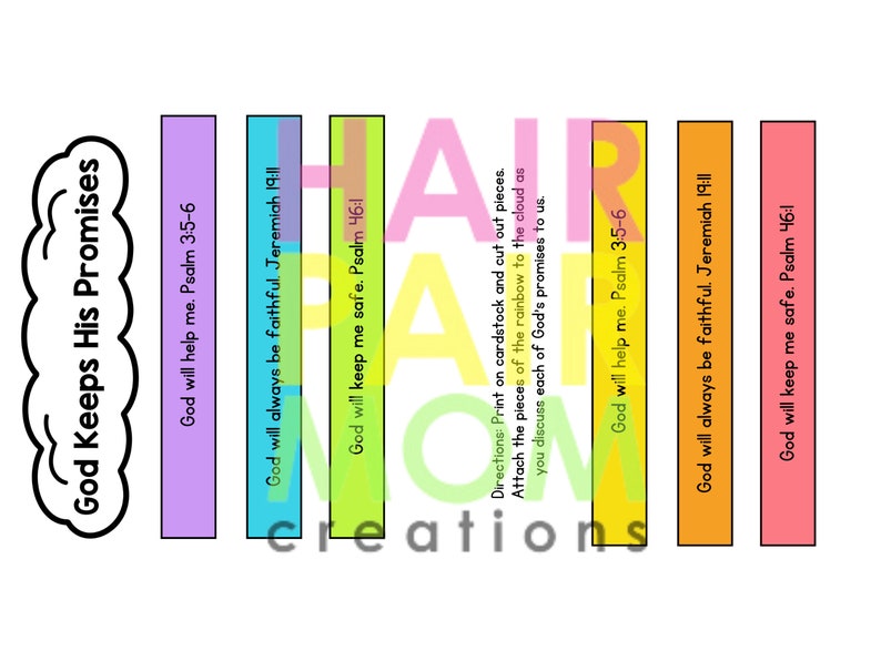 Noah's Ark Rainbow Spinner: Bible Story Craft (digital Download) - Etsy