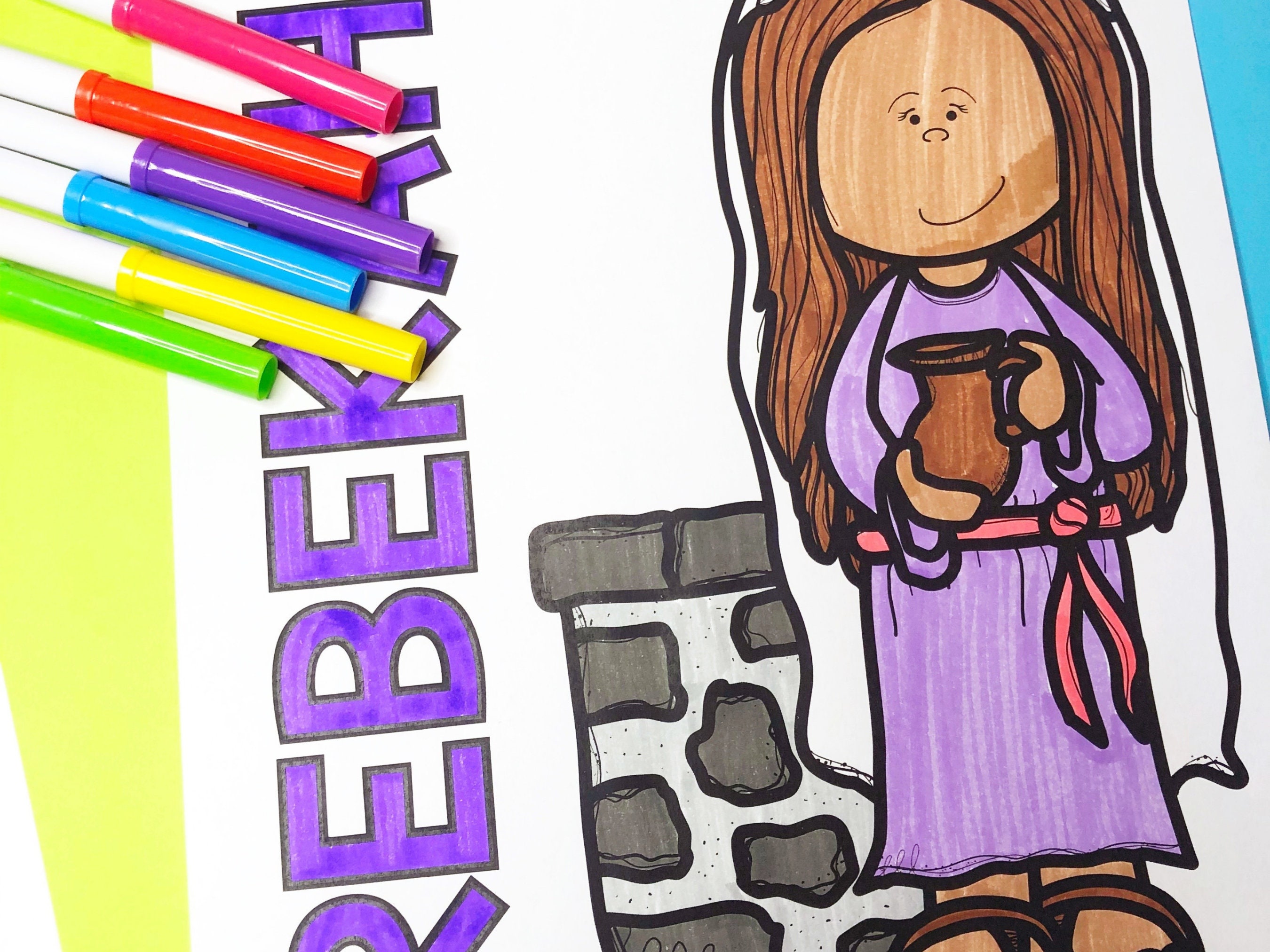 Women of the Bible Coloring Pages, Preschool Bible Verses, Sunday ...