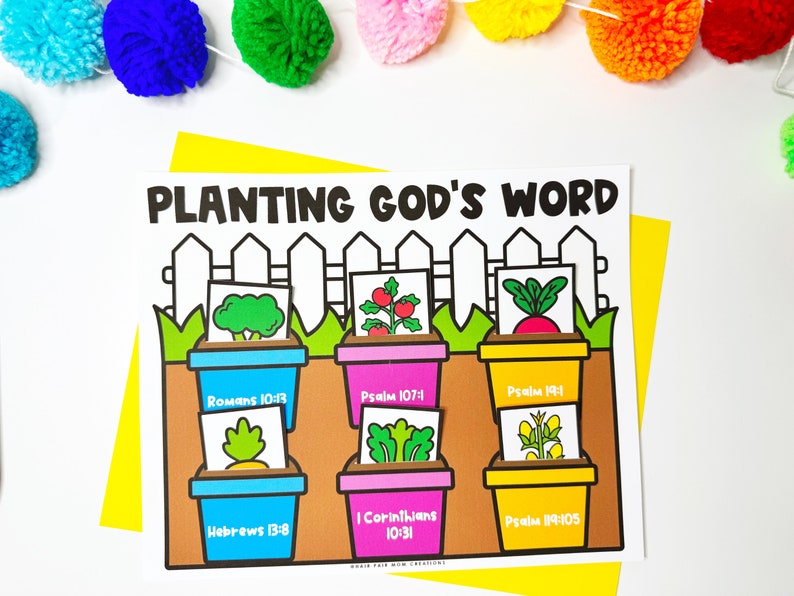 Planting God's Word, Growing in Christ, Sunday School Memory Verse ...