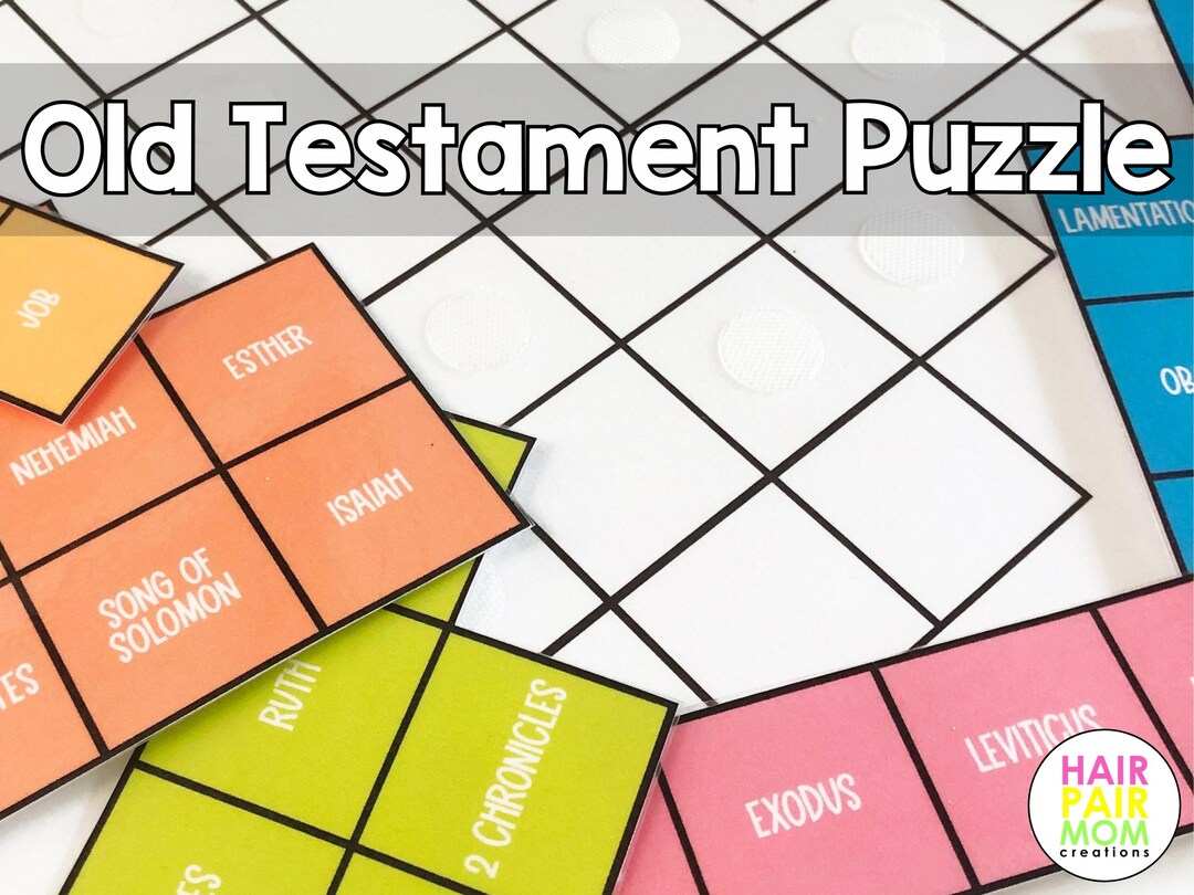Old Testament Books Game: Bible Memory Puzzle (digital Download) - Etsy