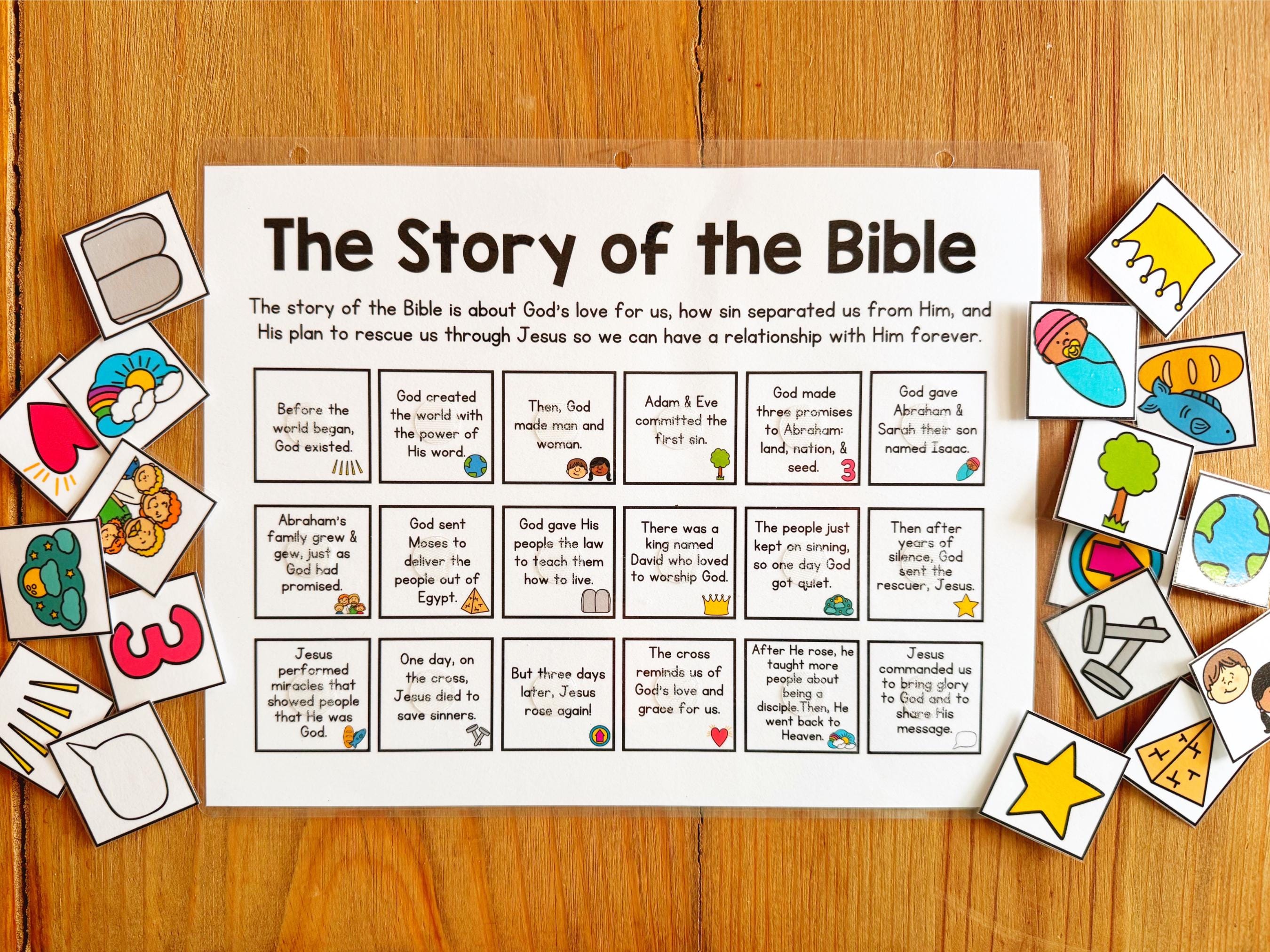 Story of the Bible Activity: Sunday School Learning Tool (digital ...
