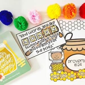 English AND Spanish Bible Verse Activity, Proverbs 16:24 - Printable ...