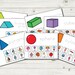 3D Shapes Printable Matching Game, Three Dimensional Shape Trace ...