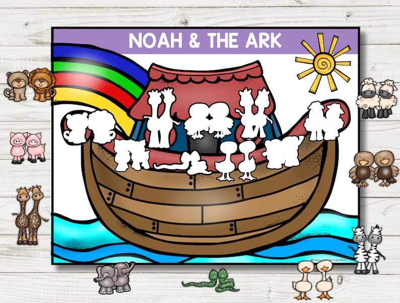 Noah's Ark, Bible Activity, Homeschool Printable, Sunday School, Kid's ...