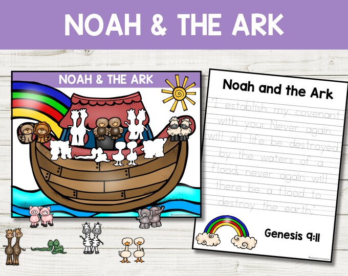 Bible Activities for Kids Noahs Ark Bible Busy Binder Bible Busy Book ...