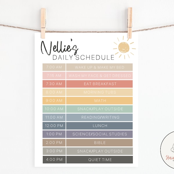 Daily Schedule - Etsy