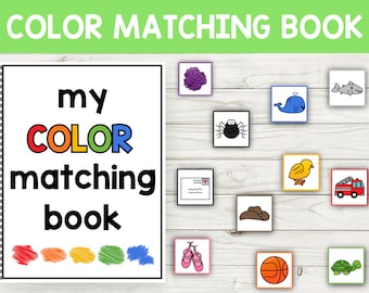 Color Matching Game, Crayon Colors, Busy Book Printable, Homeschool ...