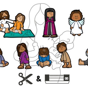 Jesus and the Pool at Bethesda Busy Book: Bible Matching Game (digital ...