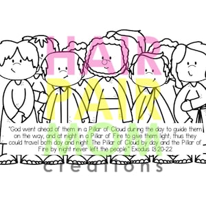 Exodus Israelites Craft: Pillar of Cloud and Fire Coloring Wheel ...