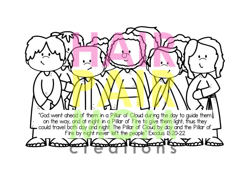 Exodus Israelites Craft: Pillar of Cloud and Fire Coloring Wheel ...