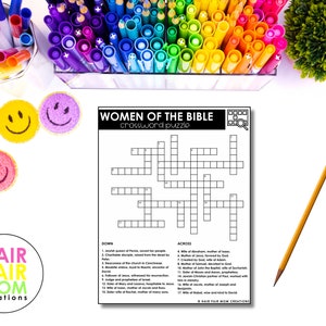 Women of the Bible Crossword Puzzle: Educational Activity (digital ...
