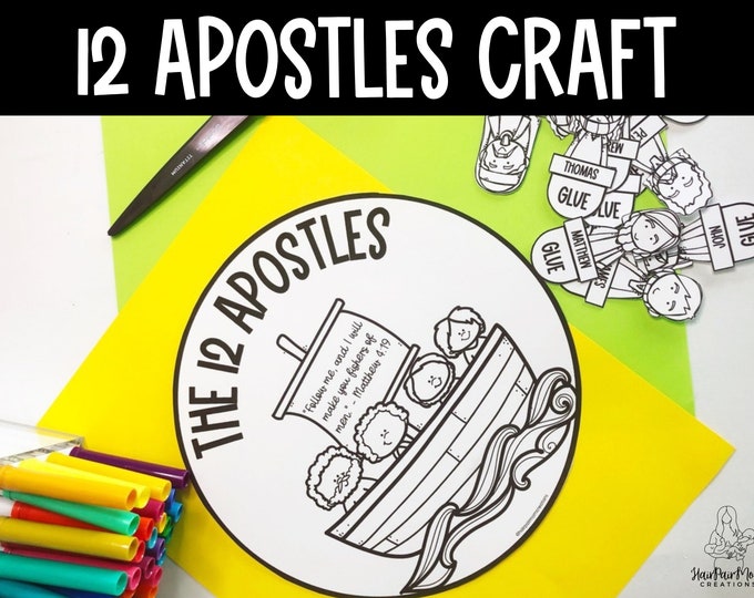 12 Disciples Wheel Craft, Bible Activity (digital Download) - Etsy Canada
