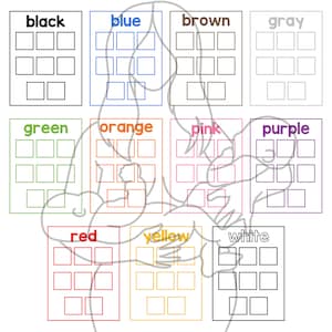 Color Matching Game, Busy Book Printable, Educational Activity ...