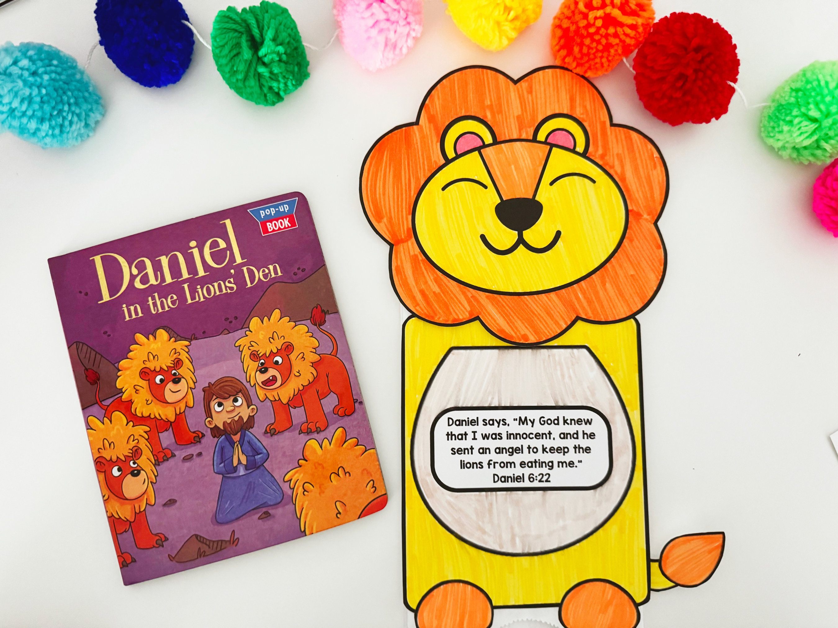 Daniel and the Lions' Den Craft: Bible Story Activity (PDF) - Etsy