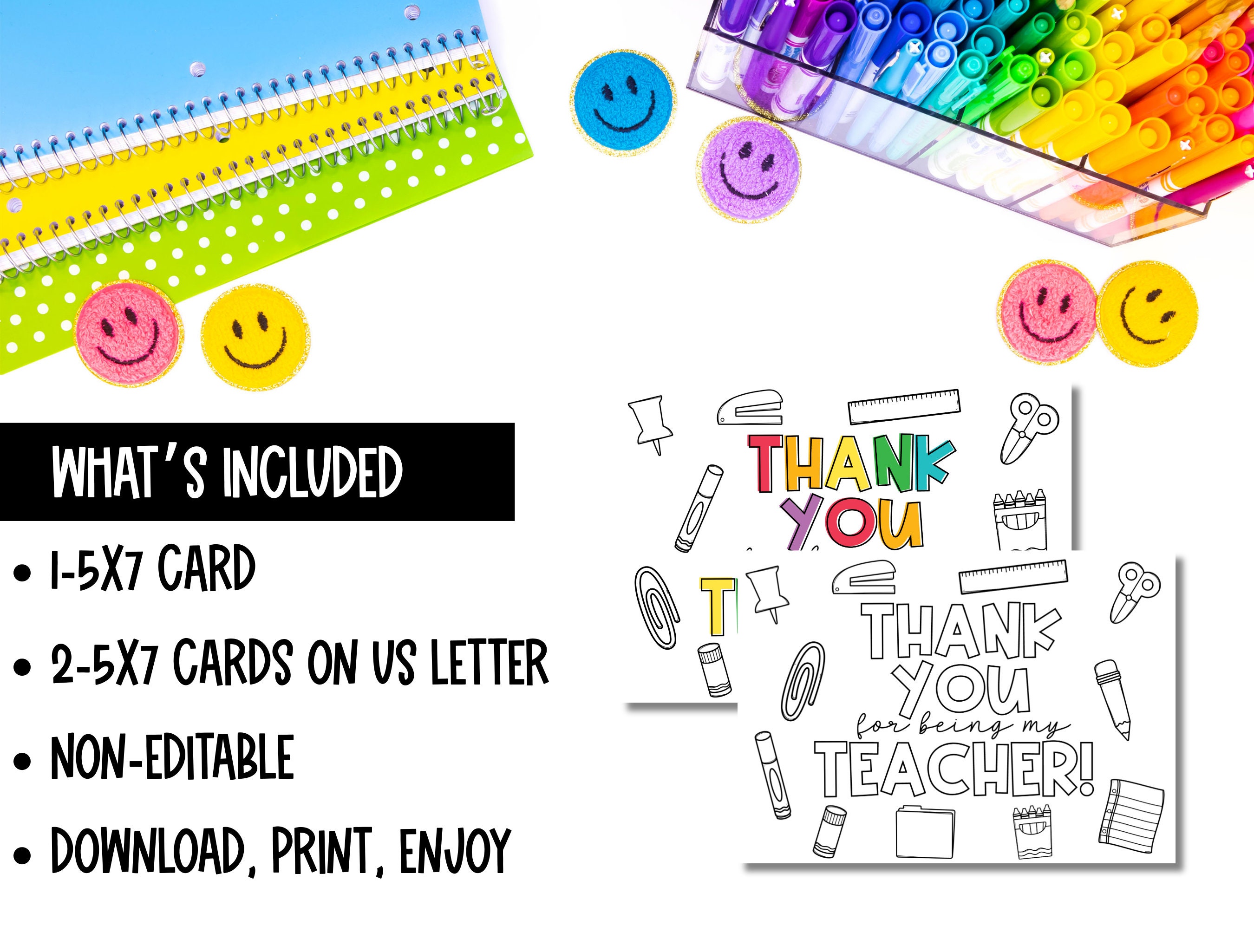 Teacher Appreciation Printable Teacher Appreciation Week Gift Thank You ...