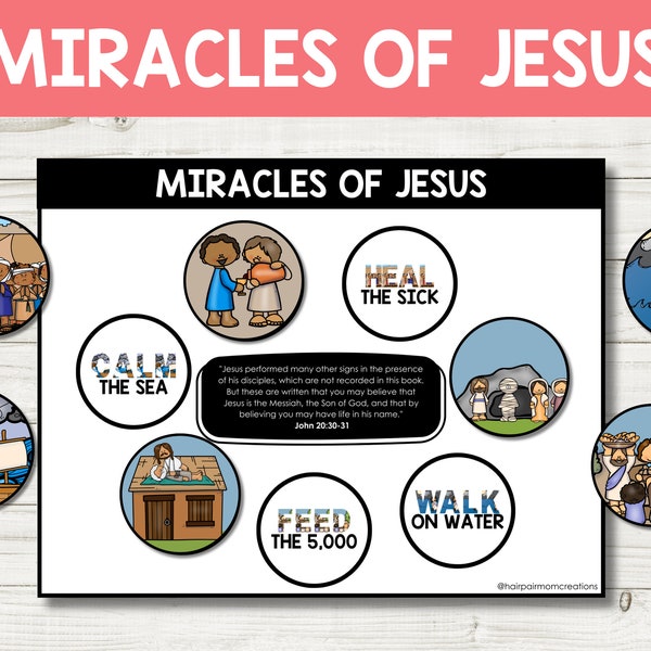 Miracles of Jesus Games - Etsy