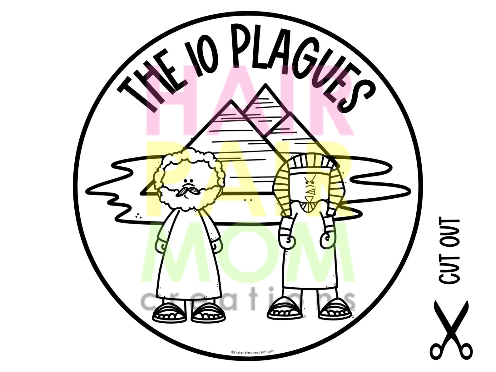 10 Plagues of Egypt Craft: Bible Story Printable (digital Download) - Etsy