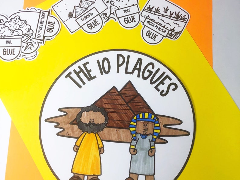 10 Plagues of Egypt Craft: Bible Story Printable (digital Download) - Etsy