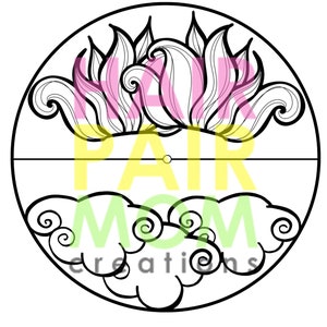 Exodus Israelites Craft: Pillar of Cloud and Fire Coloring Wheel ...