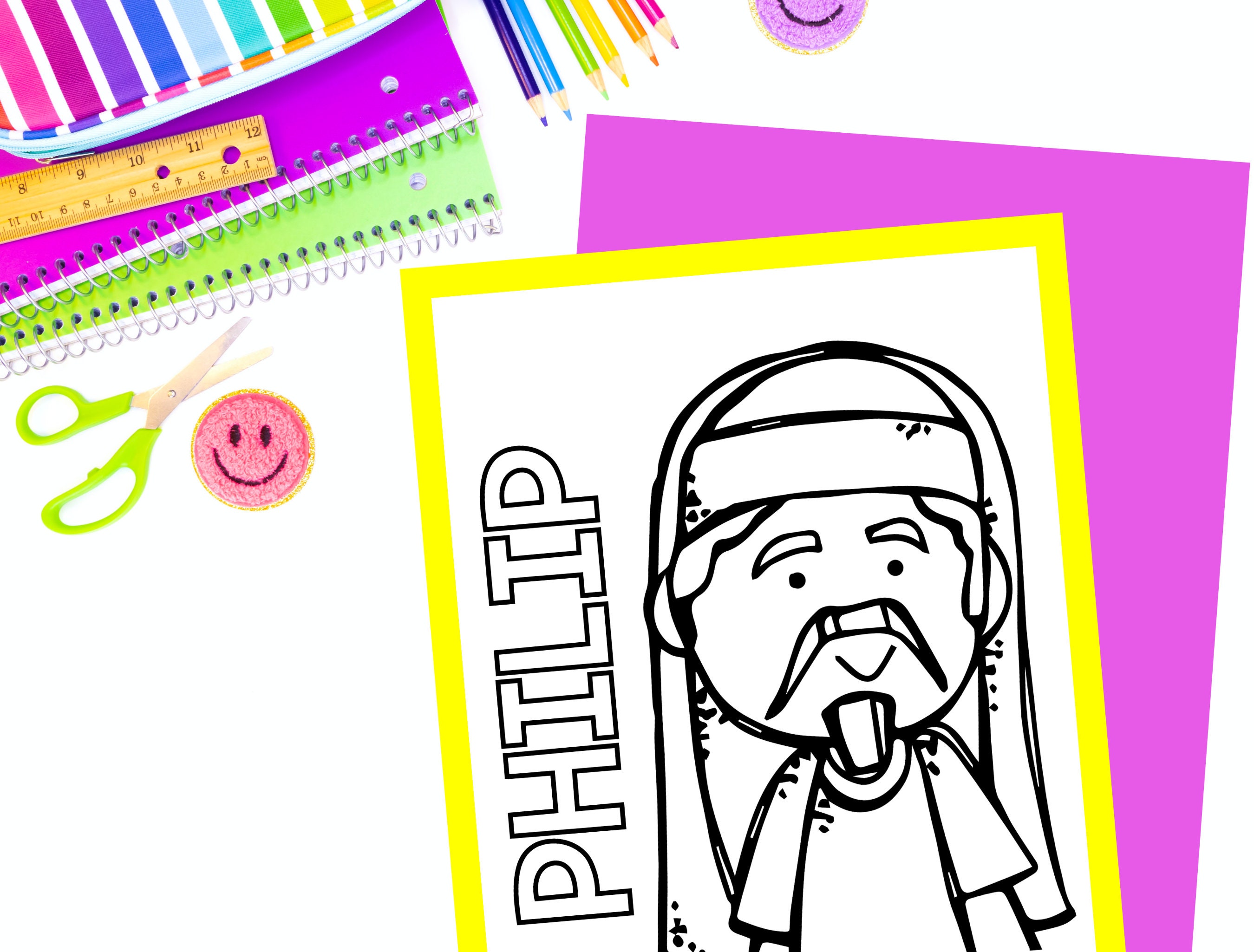 12 Apostles Coloring Pages: Bible Preschool Activity (digital Download ...