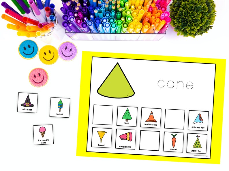 3D Shapes Matching Game: Preschool Printable Activity (digital Download ...