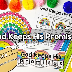 Noah's Ark Rainbow Spinner: Bible Story Craft (digital Download) - Etsy