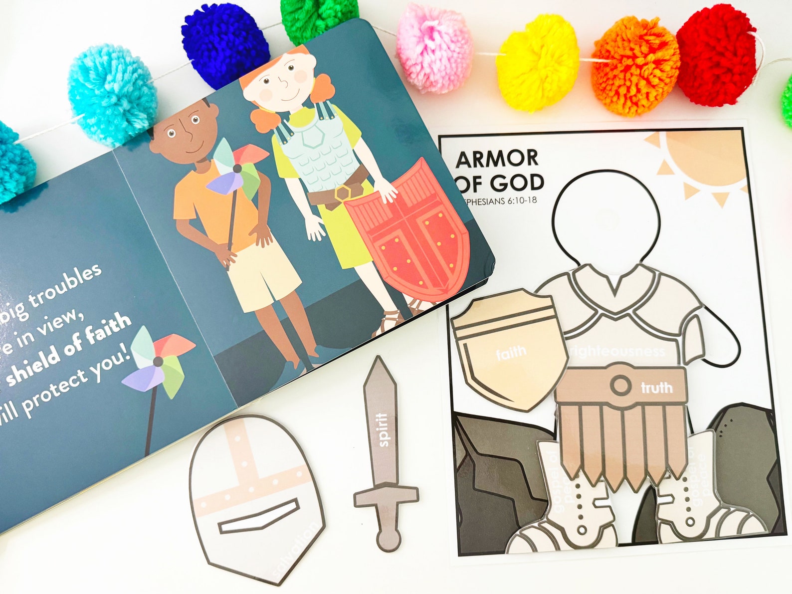 Armor of God Printable Activity, Bible Lesson, Ephesians, Sword of the ...